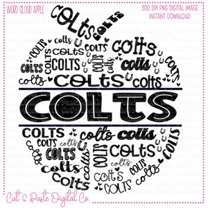 COLTS, Word Cloud Teacher Apple, School, Digital Design, PNG, Printable ...