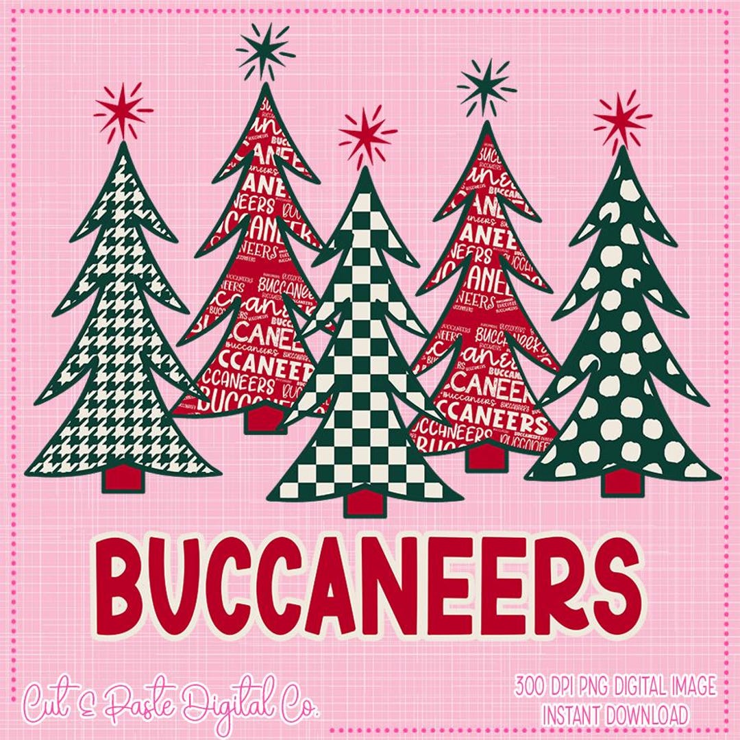 School Mascot PNG: Buccaneers Christmas Tree - Digital Download - Etsy