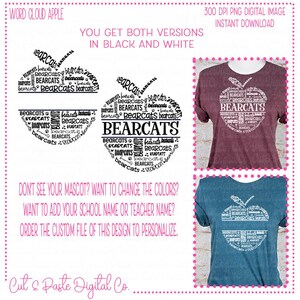 COLTS, Word Cloud Teacher Apple, School, Digital Design, PNG, Printable ...