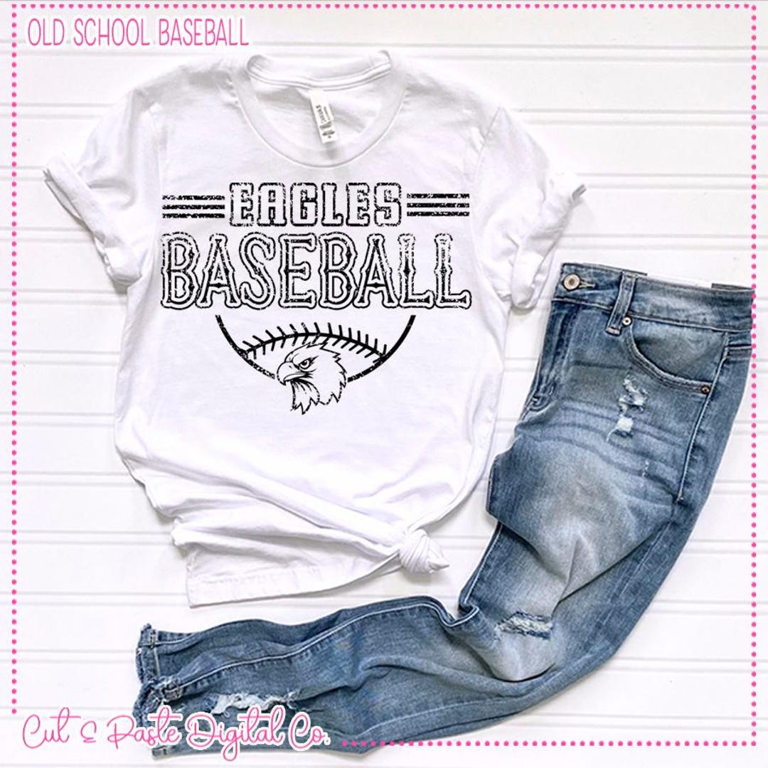 Eagles Baseball Team Design: Vintage Sports School PNG - Etsy