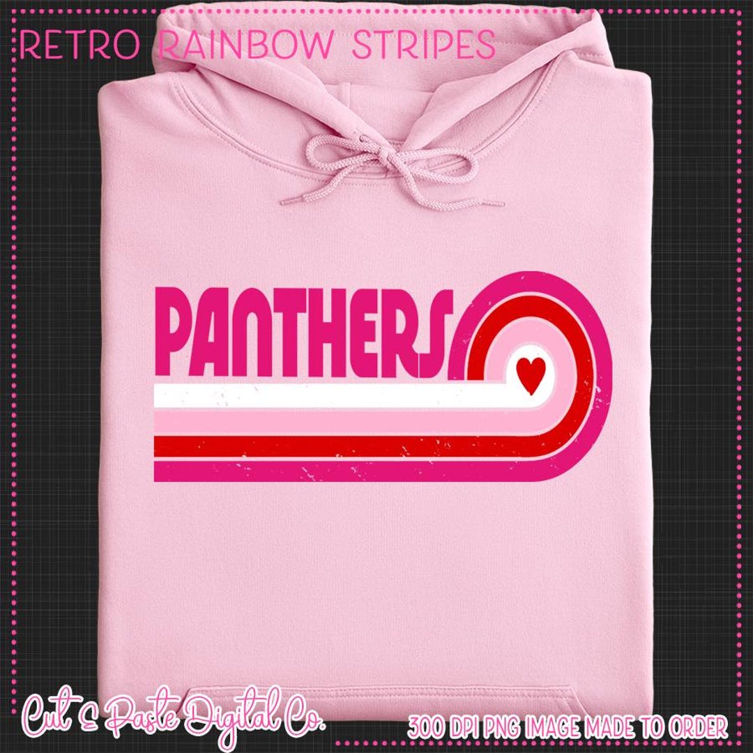 Panthers Retro Rainbow Stripes PNG (sublimation Digital Download) - Etsy