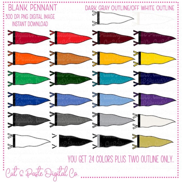Pennant Outline Svg - Etsy