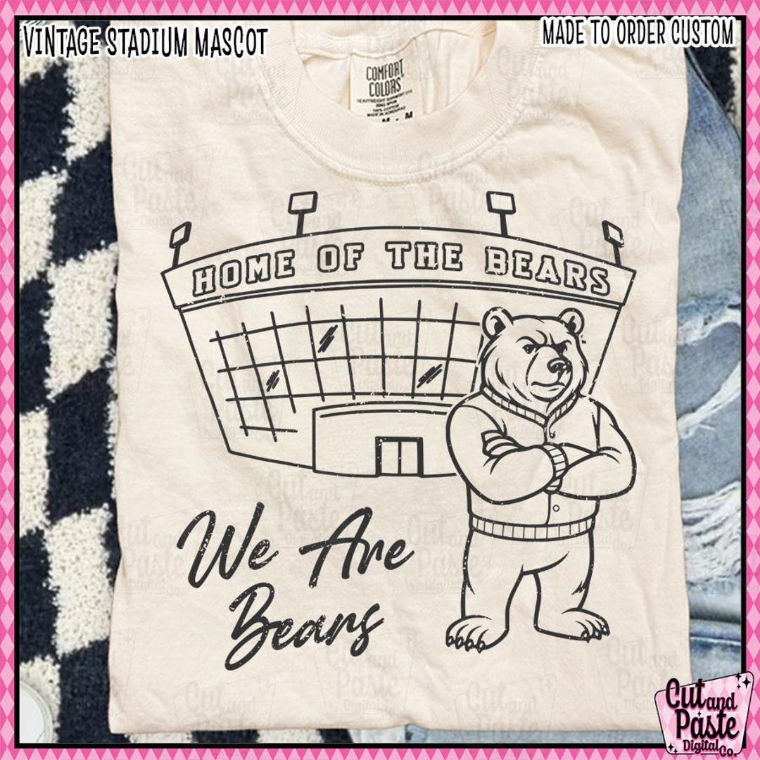 Vintage Stadium BEARS, School Spirit Design Teacher/school/mascot ...