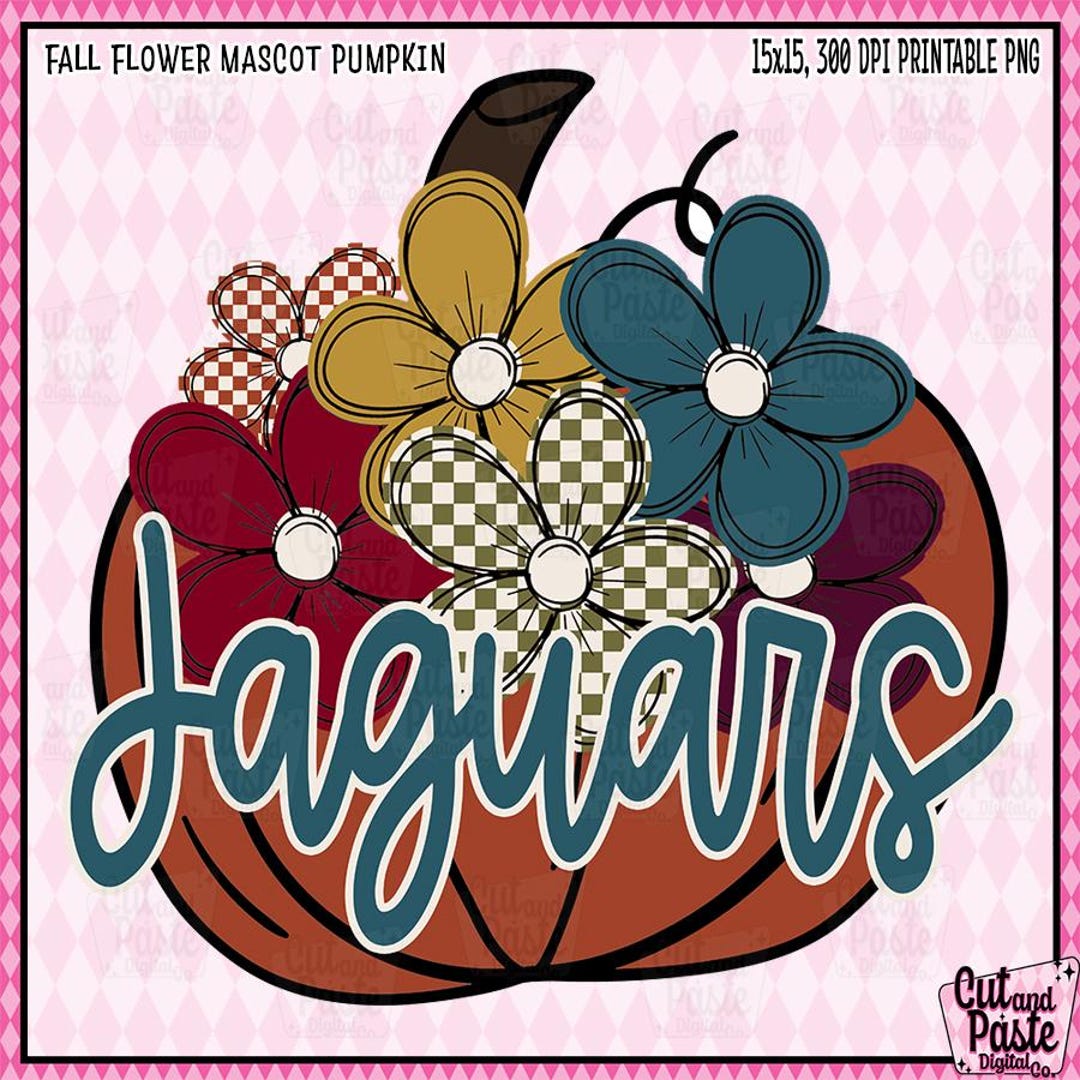 School Mascot Pumpkin PNG: Jaguars Fall Design - Digital Download - Etsy