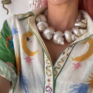 Turbo Shell Necklace. Big Shell Necklace Chunky Shell - Etsy