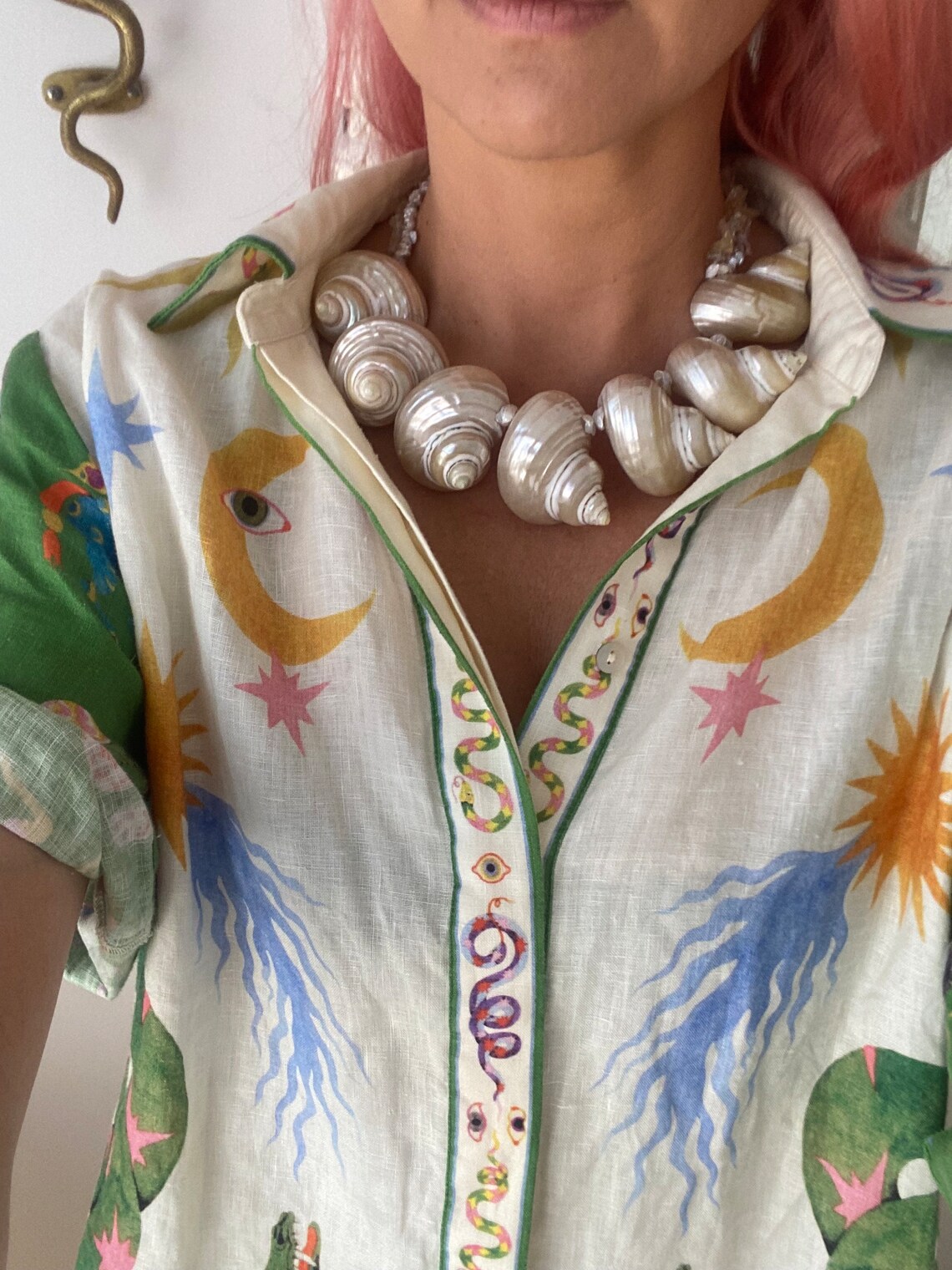 Turbo Shell Necklace. Big Shell Necklace Chunky Shell - Etsy