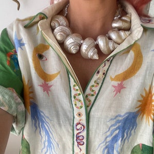 Turbo Shell Necklace. Big Shell Necklace Chunky Shell - Etsy