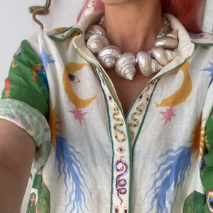 Turbo Shell Necklace. Big Shell Necklace Chunky Shell - Etsy