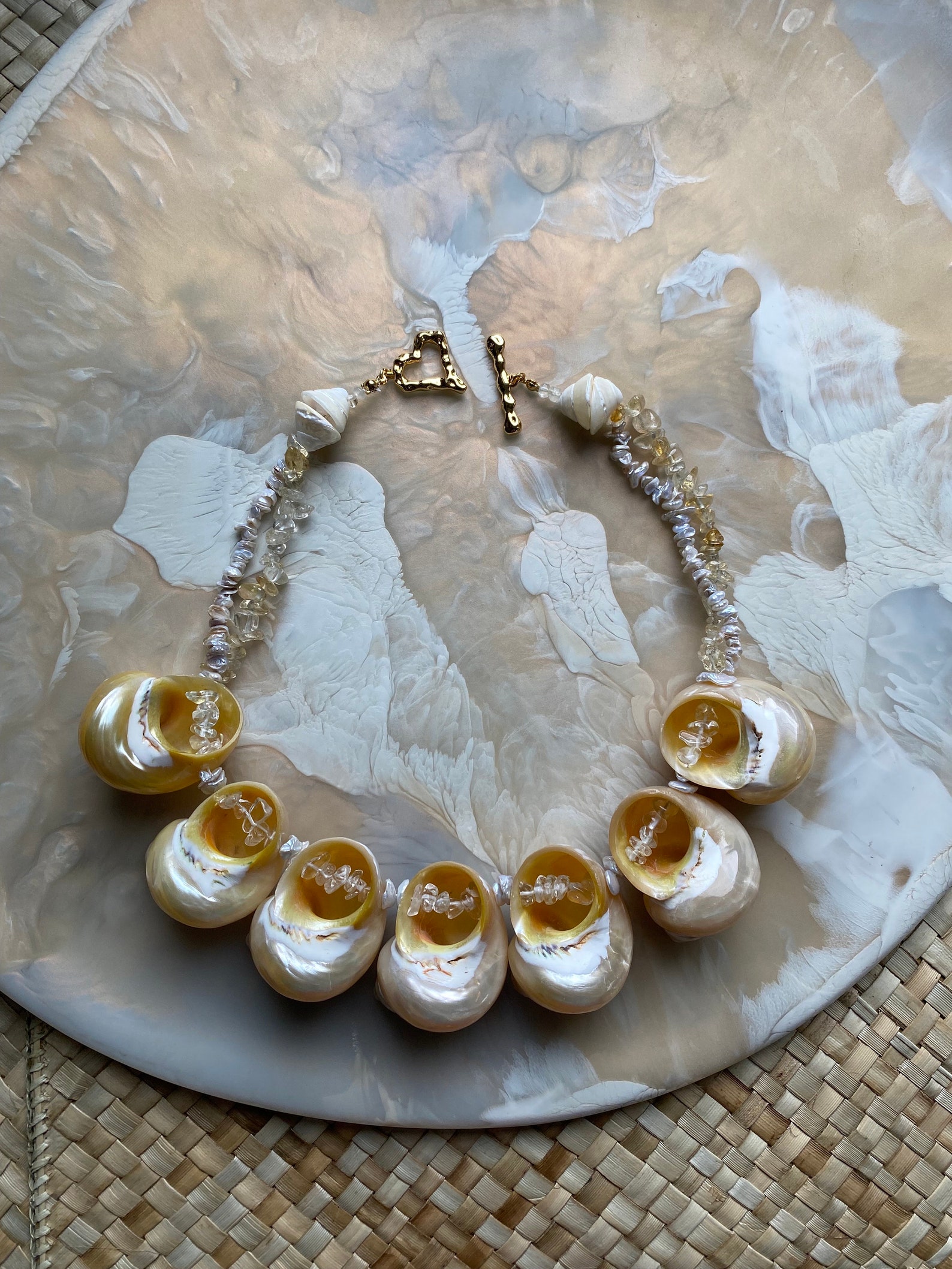 Turbo Shell Necklace. Big Shell Necklace Chunky Shell - Etsy