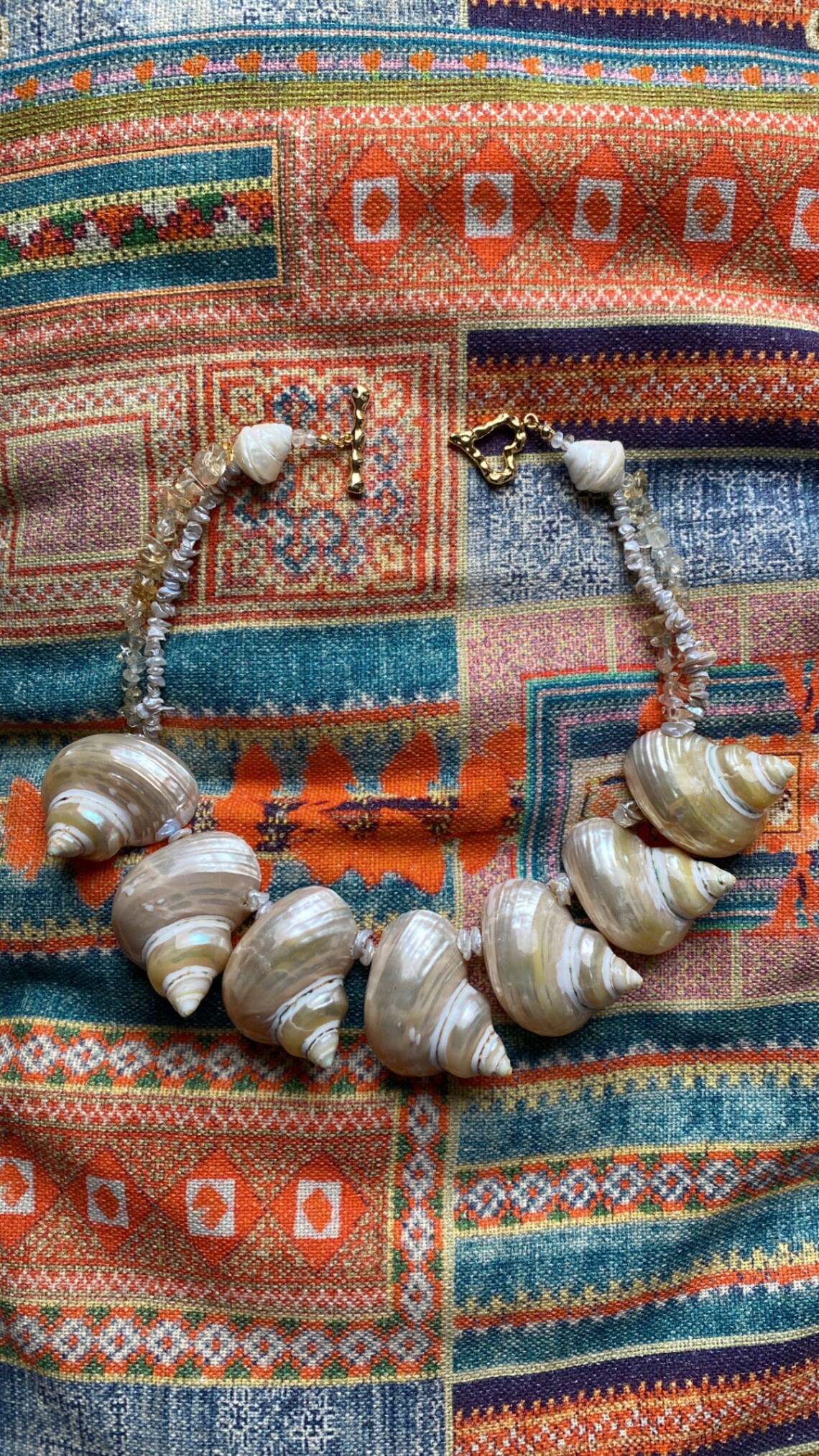 Turbo Shell Necklace. Big Shell Necklace Chunky Shell - Etsy