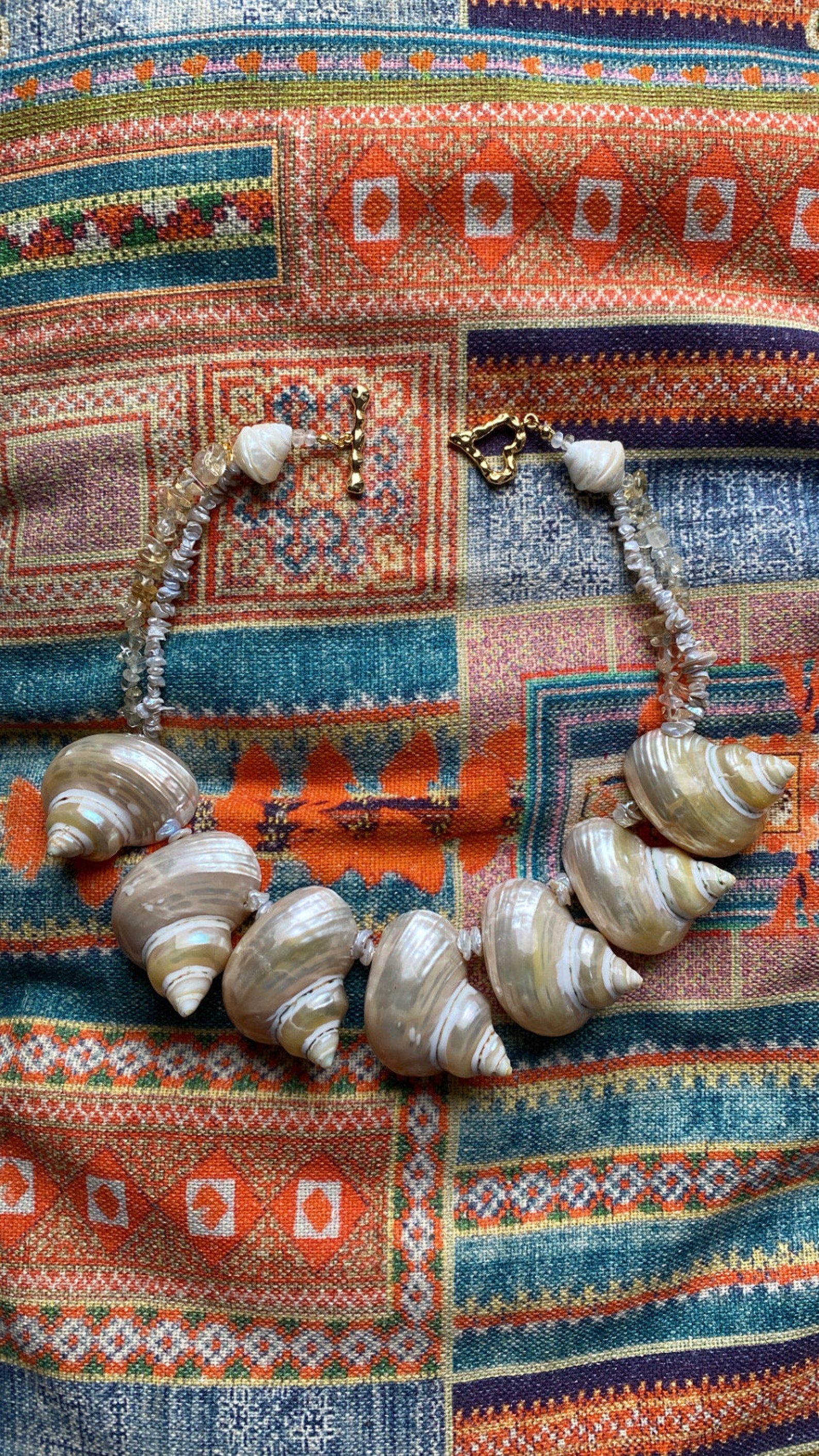 Turbo Shell Necklace. Big Shell Necklace Chunky Shell - Etsy