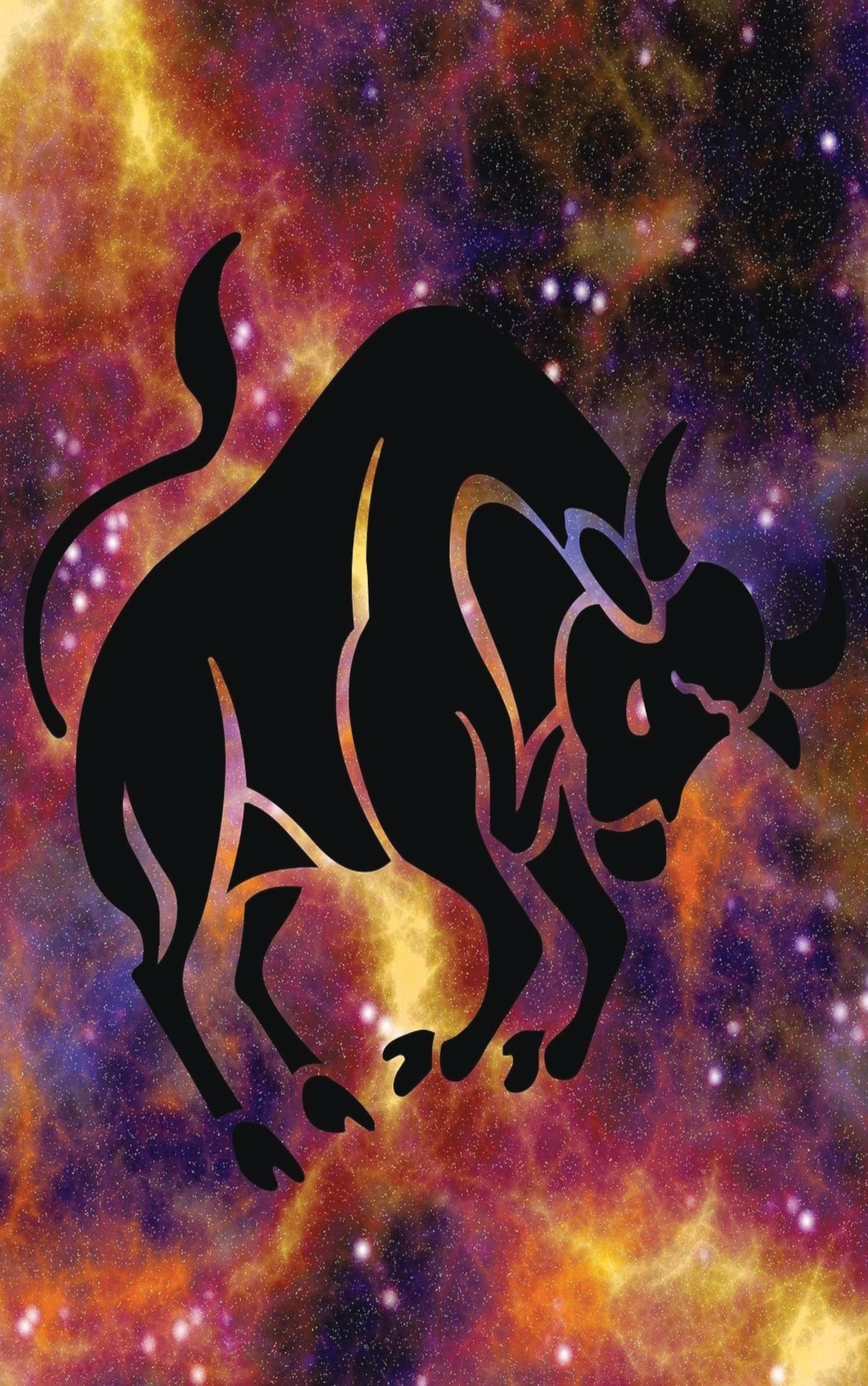Taurus Cosmos Astrology Digital Notebook or Journal Fillable Pdf of 120 ...