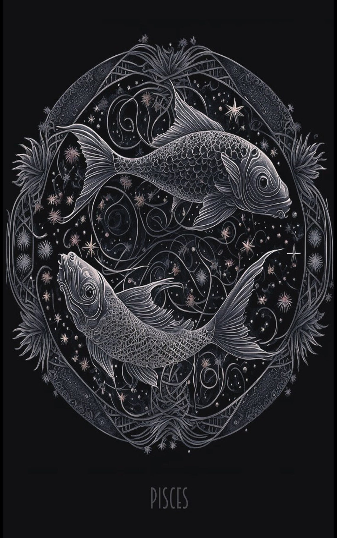 Pisces Astrology Digital Notebook Zodiac Symbol Journal Fillable Pdf of ...