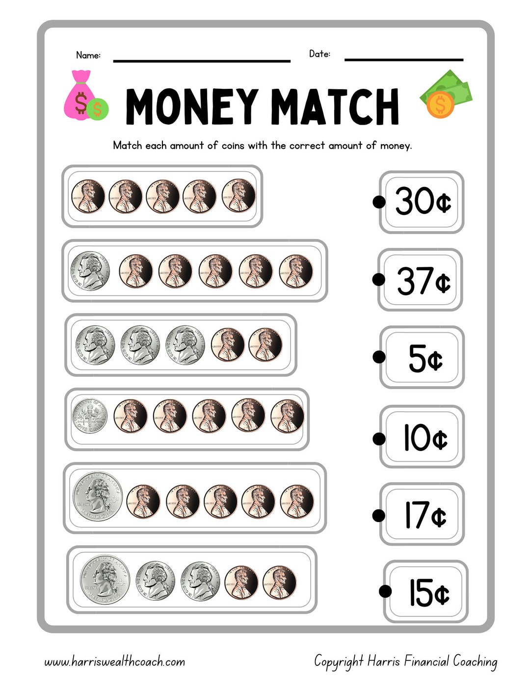 25 Counting Money Printable Worksheets, Printable 1st Grade to 3rd ...