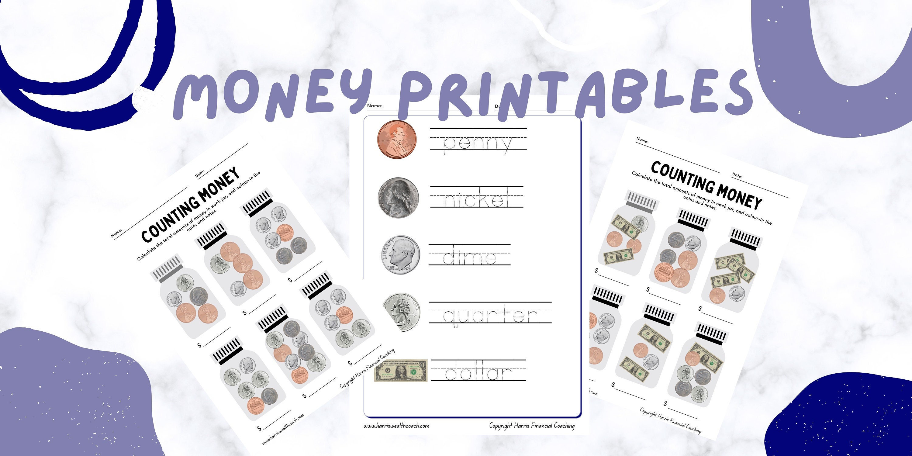 Money Counting Worksheets for Kids - 1st-3rd Grade Math Printables ...