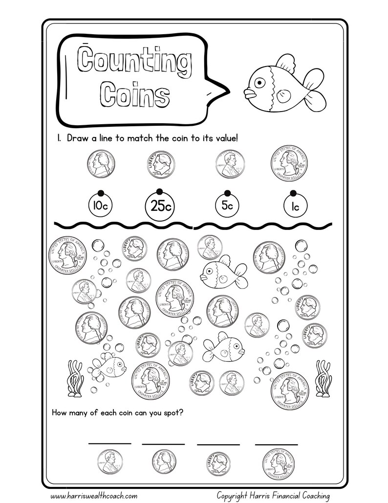 25 Counting Money Printable Worksheets, Printable 1st Grade to 3rd ...