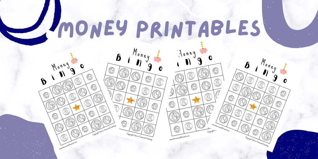 Money Bingo Printable 1st Grade to 3rd Grade Worksheets for Identifying ...