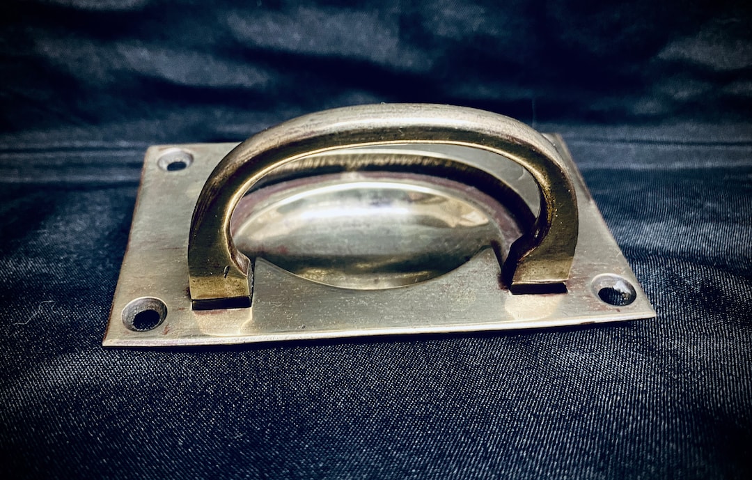 Brass Recessed Box Handle Sea Chest 9 Cm Wide Solid Brass - Etsy