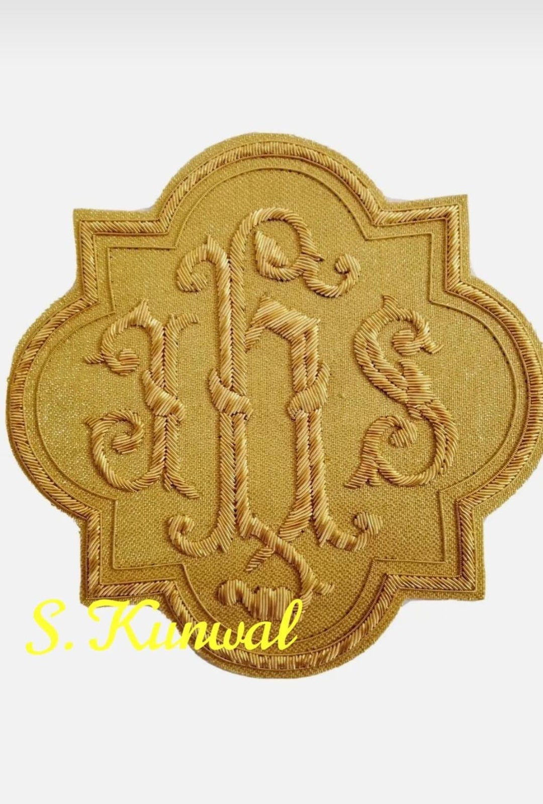 Liturgical Church Emblem, *size 18x18cm*embroidered Liturgical Applique ...