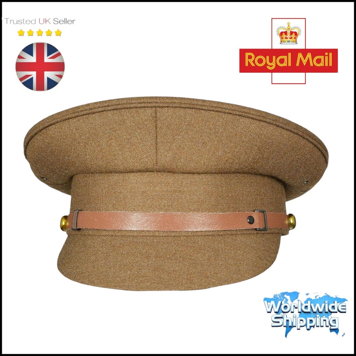 British Army Officers and Wo1s (FAD) Service Dress Capmilitary PEAK CAP ...