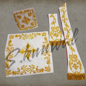 Roman Fiddleback Catholic Chasuble Low Mass Completely Church Vestments ...