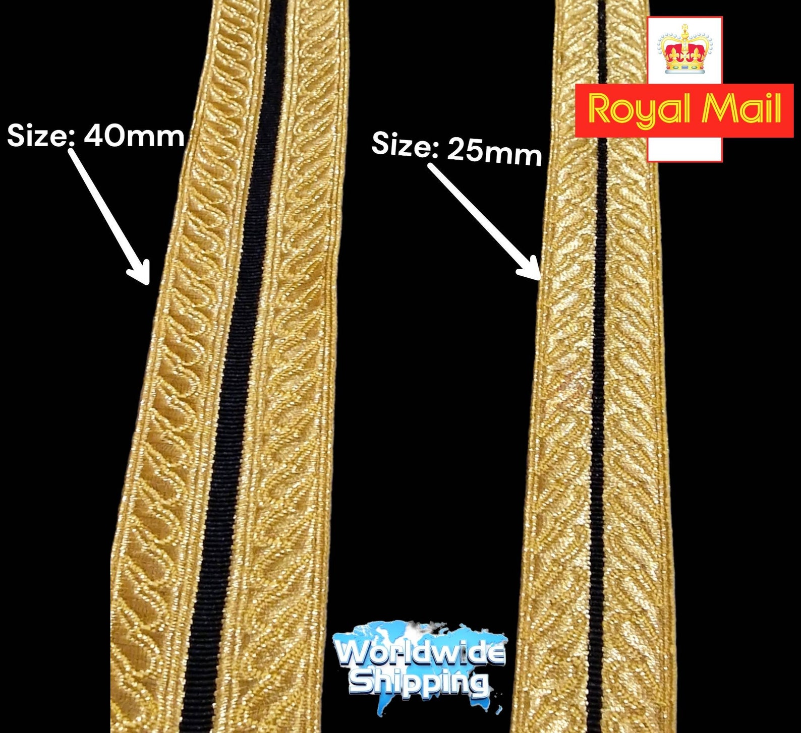 Gold Military Mylar Braid 2.5CM Size Borders Making Military - Etsy UK