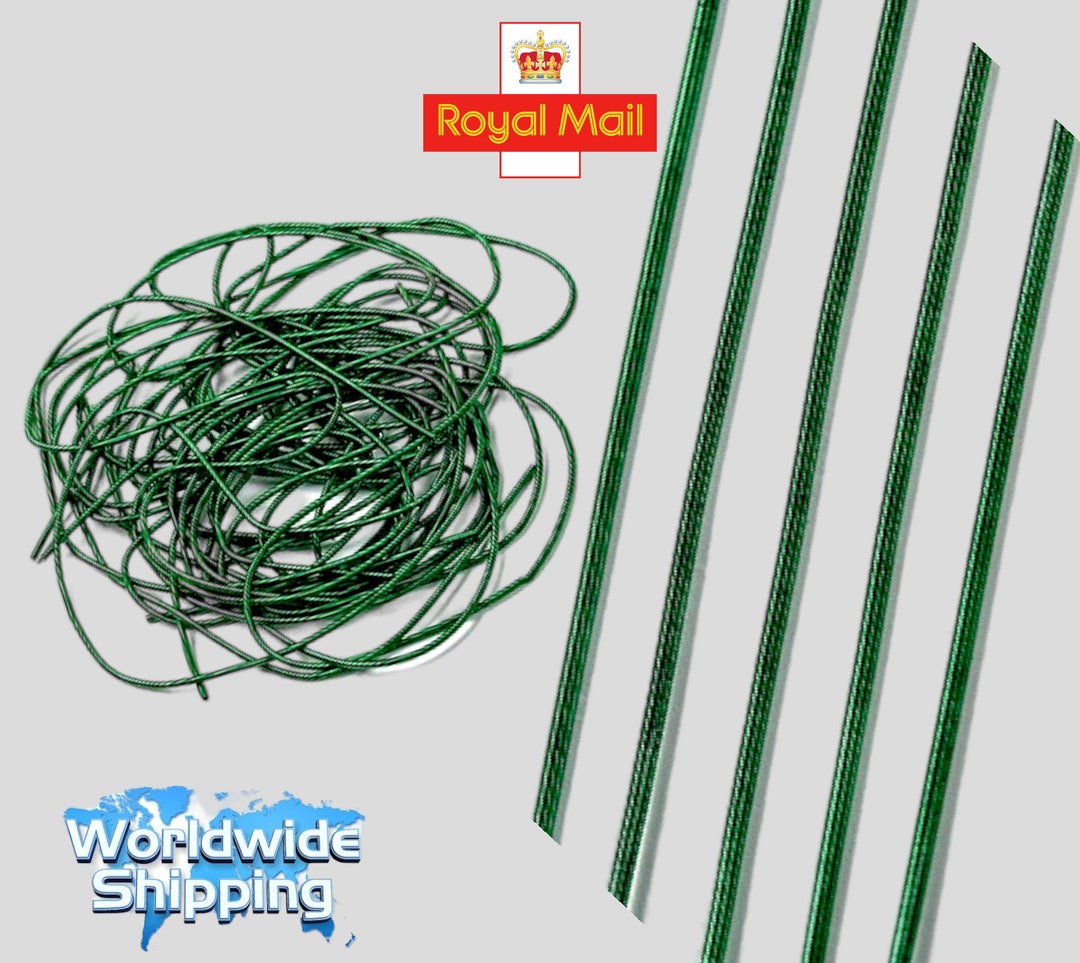 Handmade Deep Green Bullion Wire Shiny Colour Crafts Embroidery Thread ...