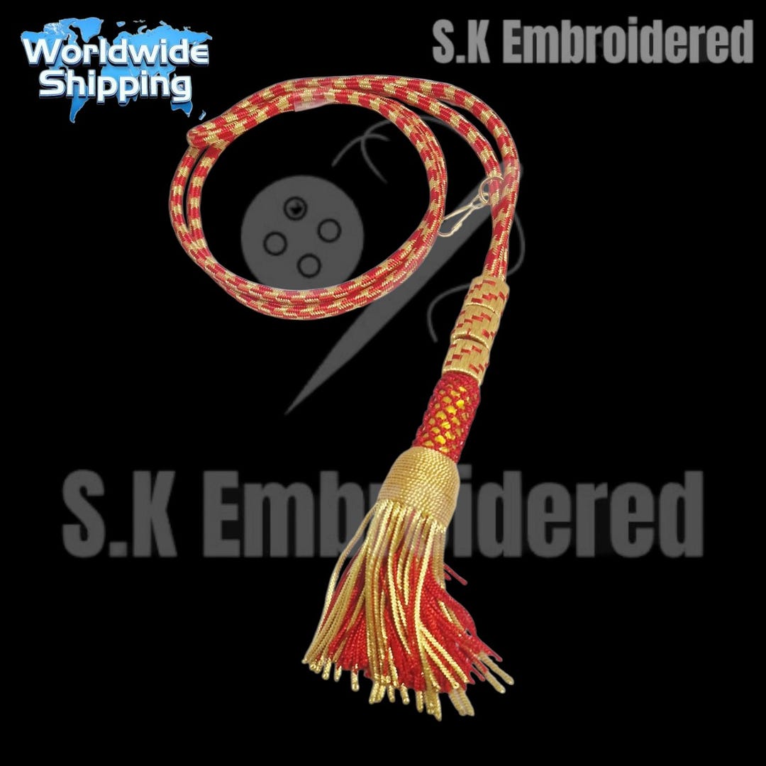 Bishops Tassle Liturgical Pectoral Cross Cord With Tassel Red and Gold ...