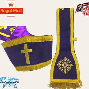 Roman Fiddleback Catholic Chasuble Low Mass With Soft Purple Velvet ...