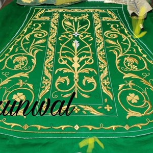 Roman Fiddleback Catholic Chasuble Low Mass With Green Silk Hand ...