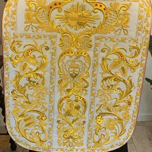 Roman Fiddleback Catholic Chasuble Low Mass Completely Church Vestments ...