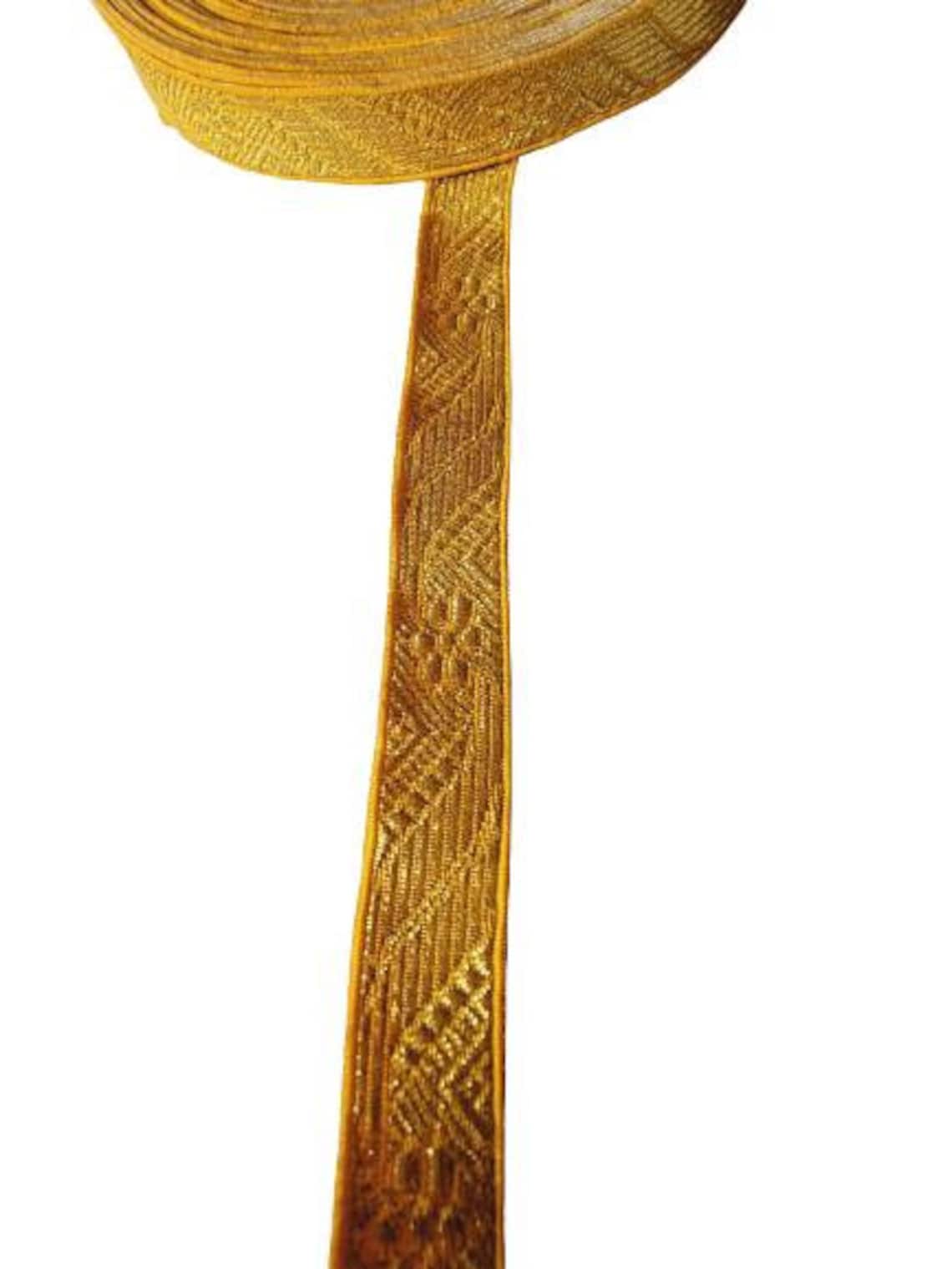 Mylar Braid Gold 100% Wire Trim for Army Uniform' Church Vestment ...