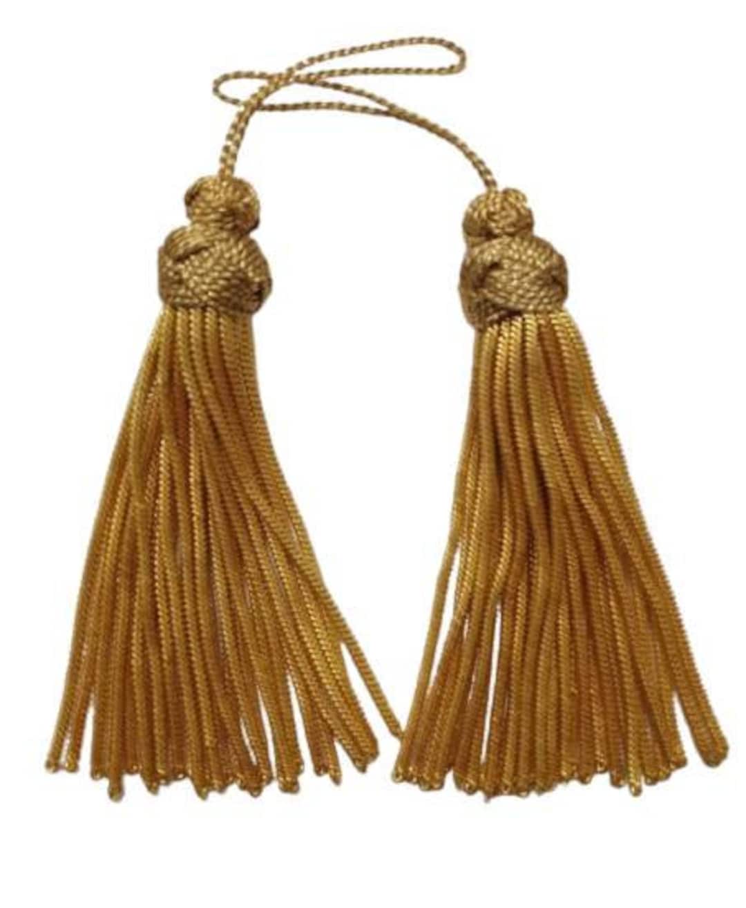 Gold Bullion Tassels Pair"4 Inch" for Army Uniform' Church Vestments ...