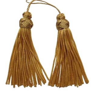 Gold Bullion Tassels Pair"4 Inch" for Army Uniform' Church Vestments ...