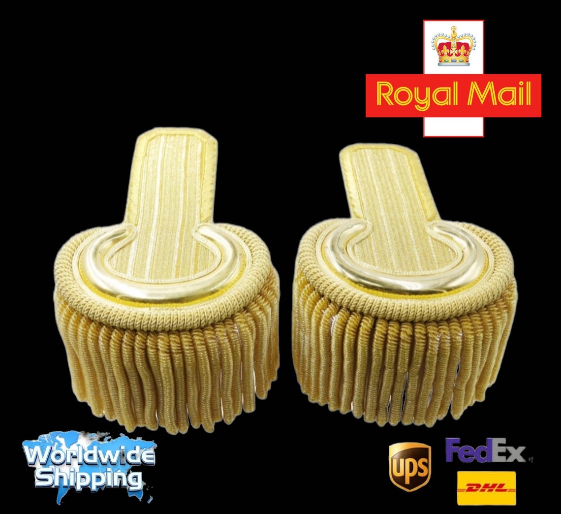Bullion Shoulder Epaulette With Gold Fringe Tassel Shoulder Board for ...