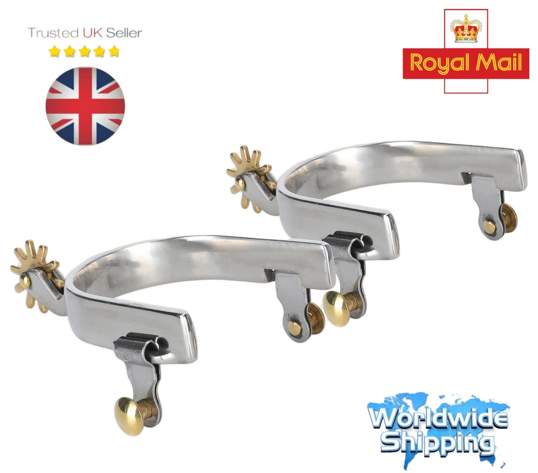 Swan Neck Spurs Solid Brass Metal" Pair " British Army, Military Boots ...