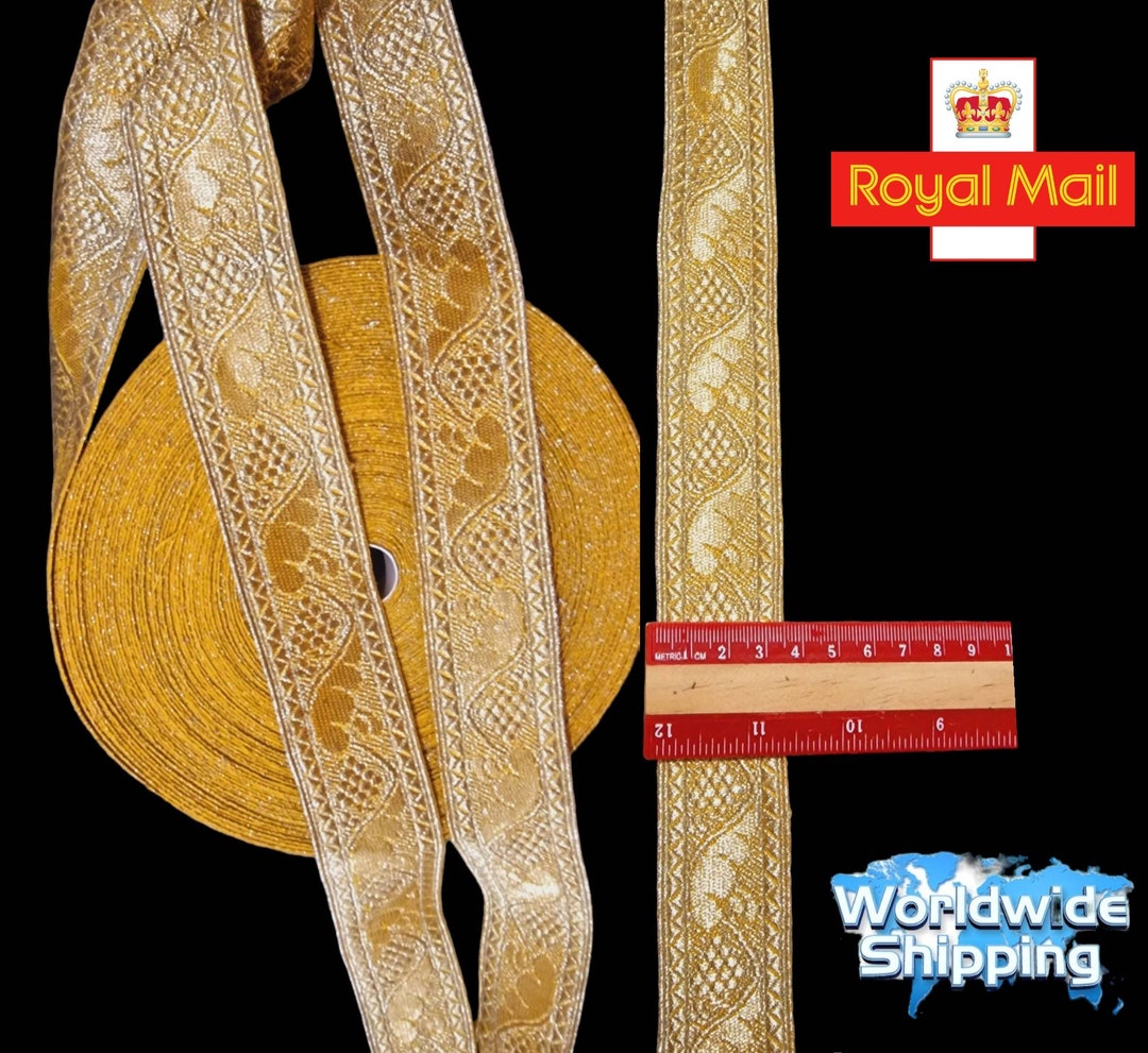 Mylar Antique Colour Braid for Vestment Gold Trim for Antique Uniform ...