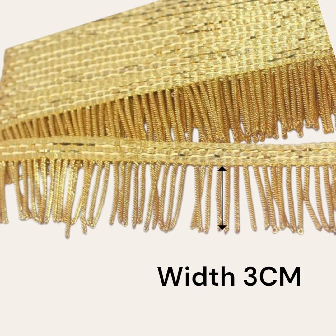 French Trim Handmade Gold Bullion Trim