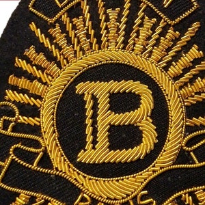 Handmade Gold Embroidered Blazer Patch "8cm Pocket Size" Blazer With ...