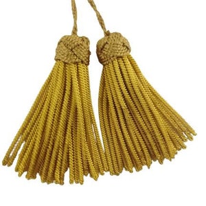 Gold Bullion Tassels Pair"3 Inch" for Army Uniform' Church Vestments ...
