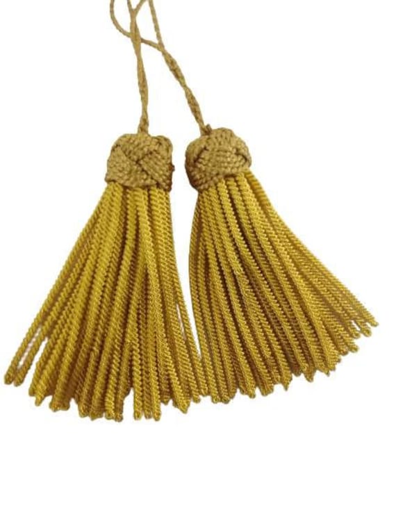 Gold Bullion Tassels Pair3 Inch for Army - Etsy UK