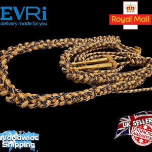 Royal Navy Officer's Aiguillette Shoulder Aiguillette Shine Gold ...