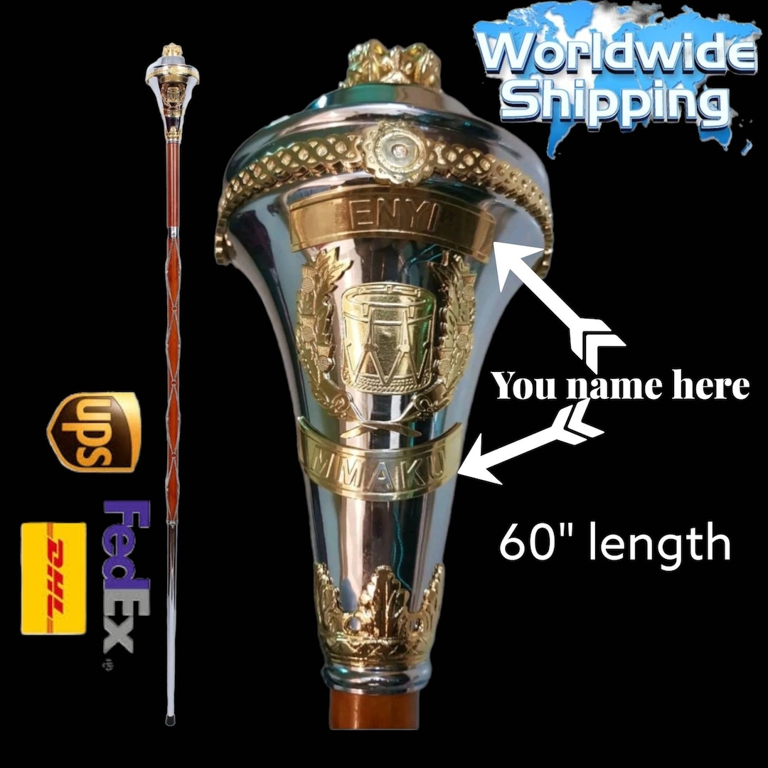 Custom Made Mace With Your Name Upper and Lower Scrolls With Beautiful ...