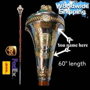 Custom Made Mace With Your Name Upper and Lower Scrolls With Beautiful ...