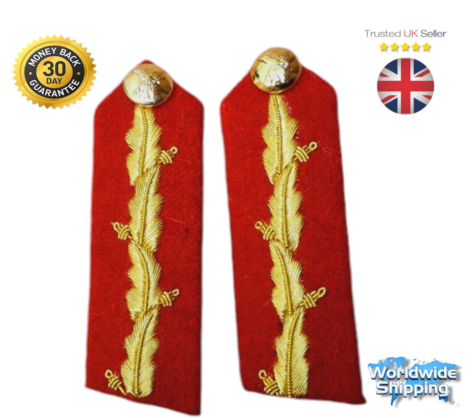 British Gorgets General Officers No, 1 Dress Pair Gold Embroidery. - Etsy