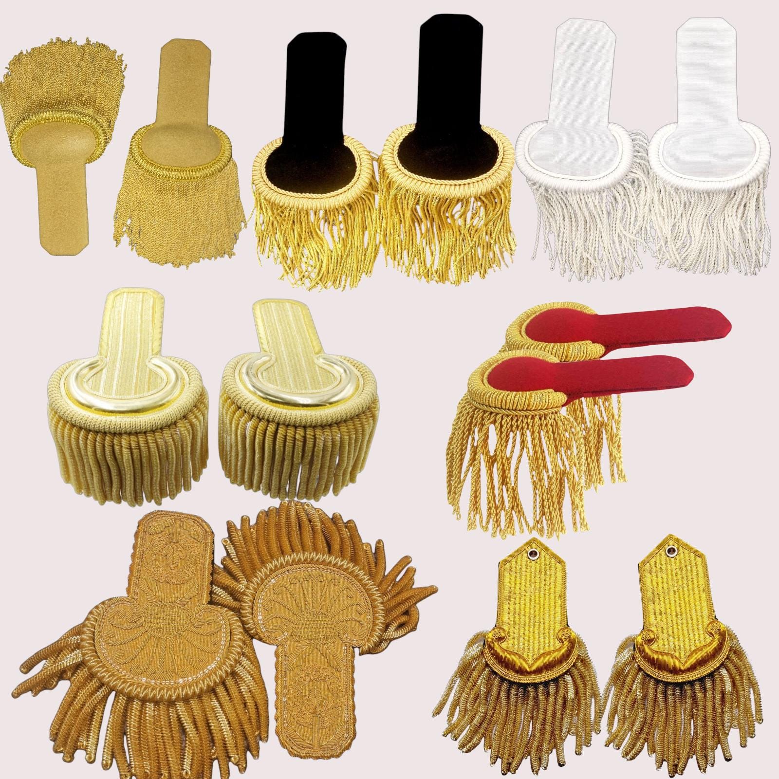 Reenactment Epaulettes Shoulders for Military, Fancy Costumes With ...