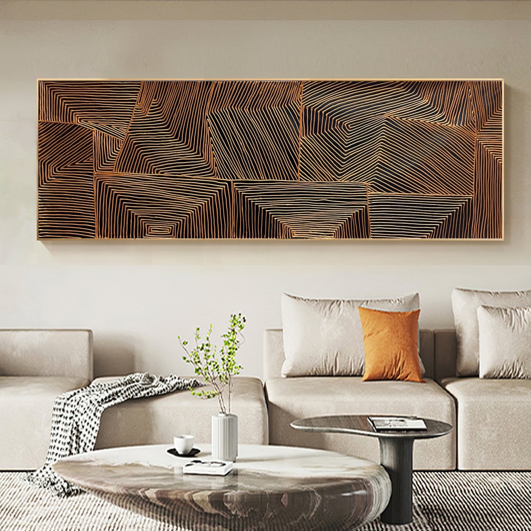 Large Minimalist Wall Art Abstract Painting on Canvas Original Modern ...