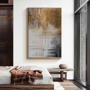 Two Piece Wall Art Abstract Painting on Canvas Large Wall Art Set of 2 ...