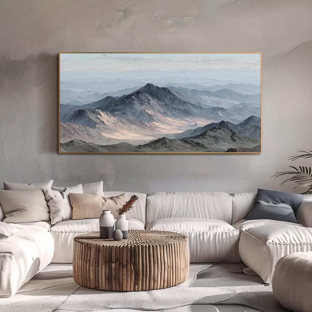 Mountain Landscape Oil Painting Original Hand Painted Artwork ...