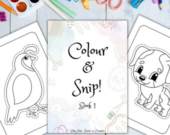 Printable Kids Colouring Book - Etsy